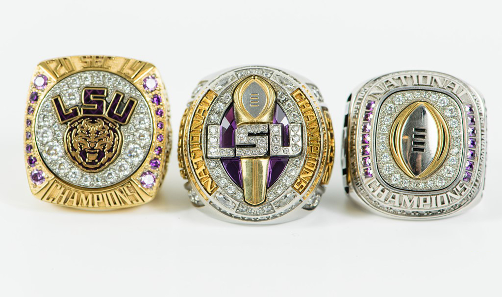 LSU Tigers 2019-2020 Championship Full 3 Rings Set - Mik Store