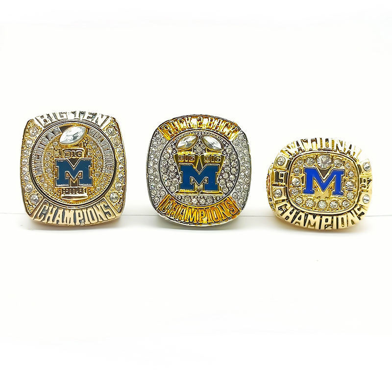 Michigan Wolverines Championship 3 Rings Set - Mik Store